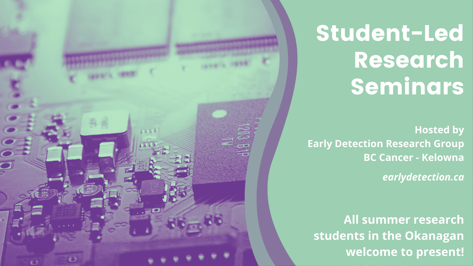 Student-Led Research Seminars – Early Detection Research Group